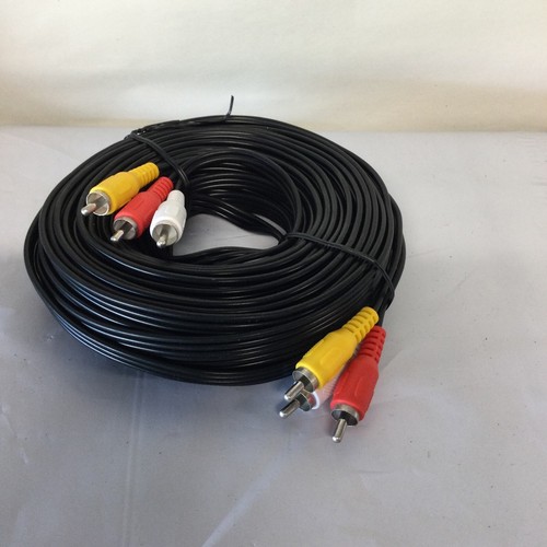 50 Ft Triple-RCA Composite Audio & Video Cable. Free Shipping ...