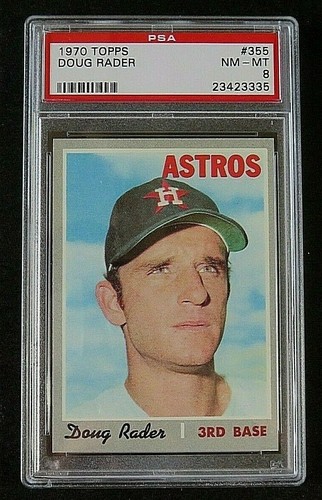 1970 TOPPS Doug Rader BASEBALL CARD #355 Houston Astros ~ PSA 8 | eBay