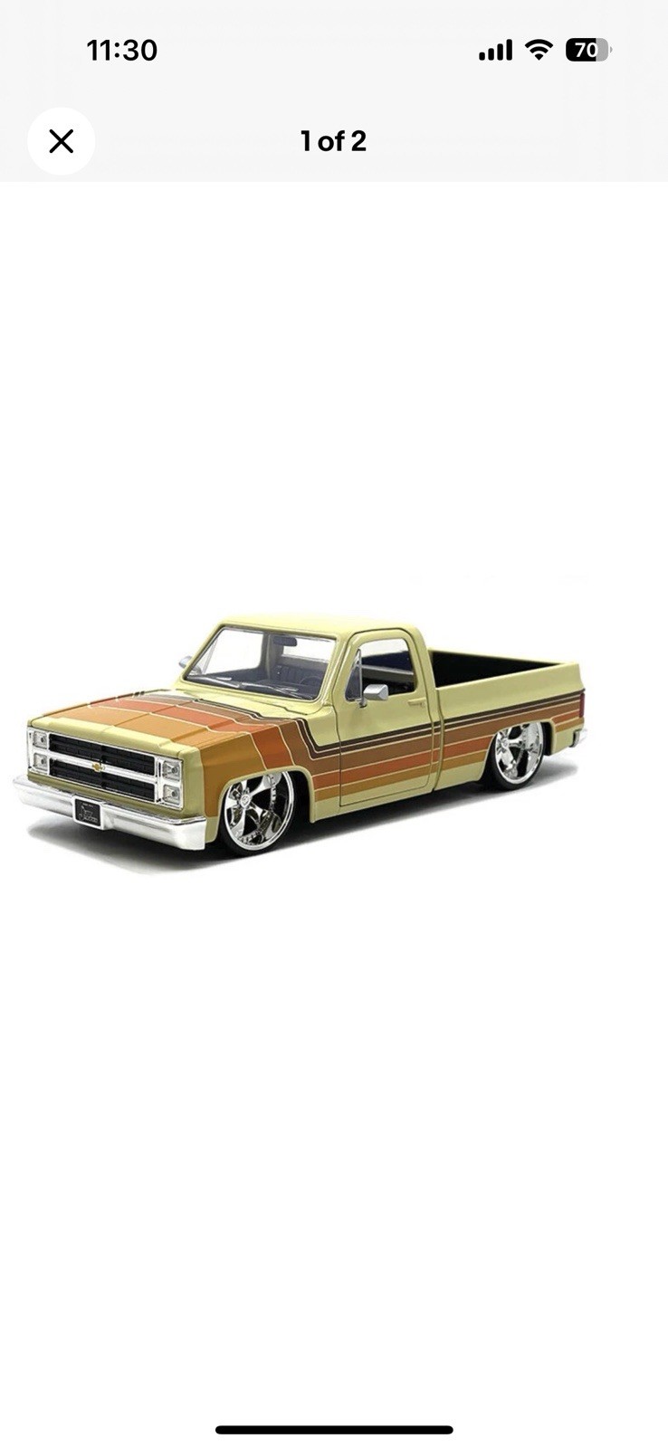 Jada 1:24 1985 Chevrolet C10 Pickup with Cartelli Wheels Beige Just ...