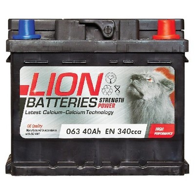 063 Car Battery 12V 40Ah 340cca L207 x W175 x H175 0/1 B13 3 Year ...