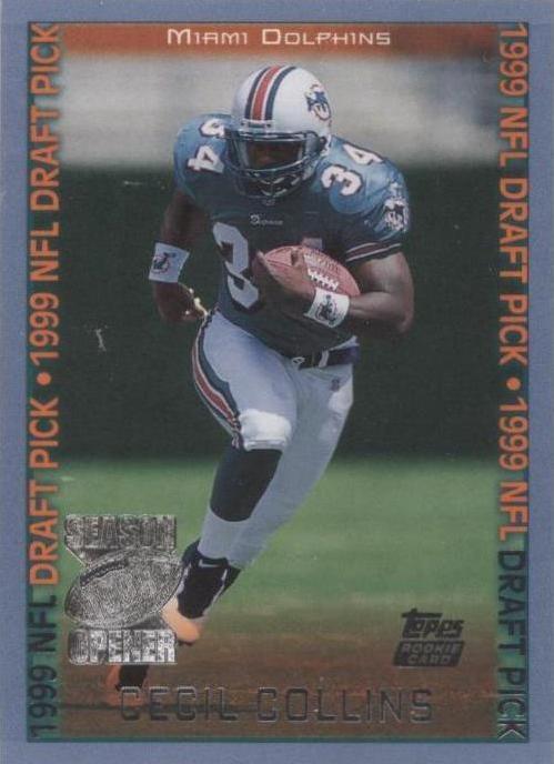 1999 Topps Season Opener - 1999 NFL Draft Pick Cecil Collins #161 (RC ...