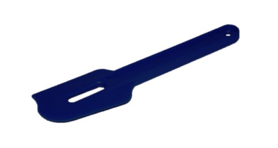 1 Tupperware Spatula Paddle Scraper Flow-Thru 8.75" Baking Tool Blue ...