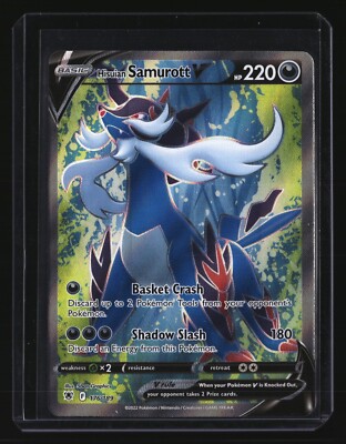 Pokemon HISUIAN SAMUROTT V 176/189 Full Art (Astral Radiance) NM/Mint ...