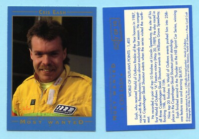 1993 World of Outlaws Most Wanted Series Three - Cris Eash - 7 of 10 | eBay