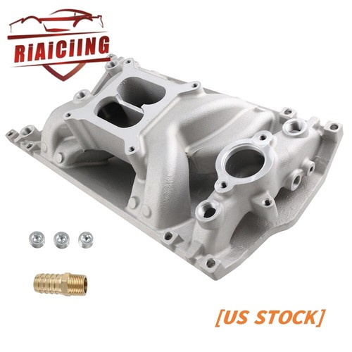 Aluminum Air Gap Intake Manifold for SBC Small Block Chevy Vortec 350 ...