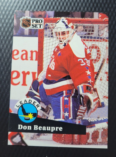 1991-92 Pro Set DON BEAUPRE Washington Capitals LEAGUE LEADER Hockey ...
