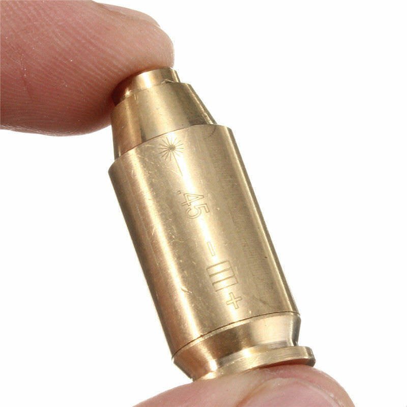 Red Laser Bore Sight .45 45 ACP 45 COLT Bore sighter Brass Cartridge ...