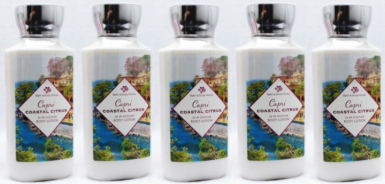 5 Bath & Body Works CAPRI COASTAL CITRUS 24 Hr Moisture Body Lotion ...