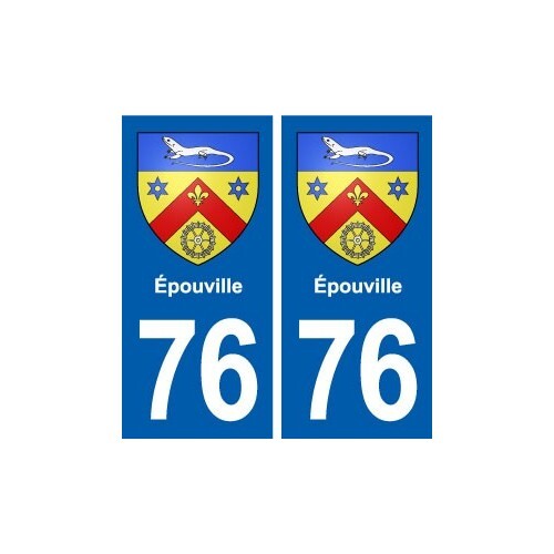 76 Épouville blason autocollant plaque stickers ville | eBay