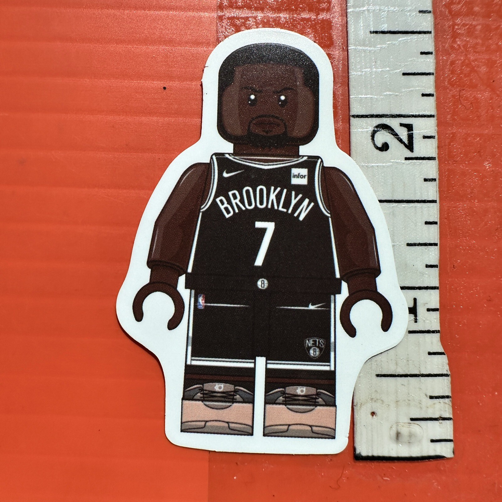 KEVIN DURANT Sticker Brooklyn Nets Sticker Brooklyn Nets Decal NBA ...