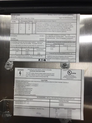 Eaton DH361UWK Heavy Duty Safety Switch, | Grelly USA