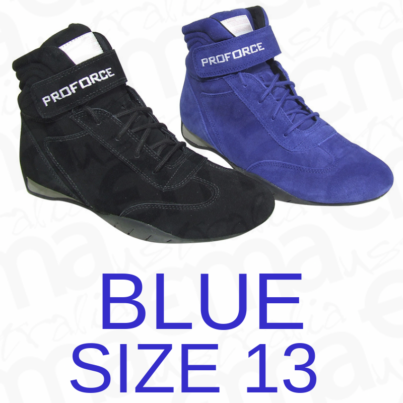 Proforce Safety PFS-0235-13-BU Racegrip Mid Top Race Boot/Shoe - BLUE ...