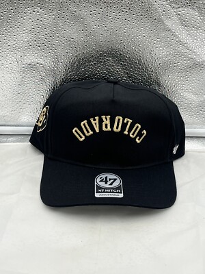 Colorado Buffaloes NCAA '47 Black Reversed Hitch Script Adjustable ...