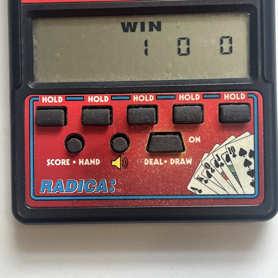 Radica Draw Poker 2000 Handheld Electronic Game 510 Works Great! | eBay
