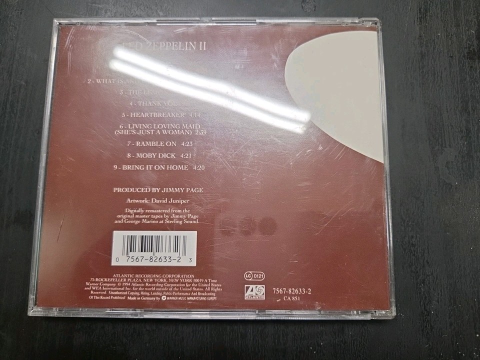Led Zeppelin Led Zeppelin ll , 1987 Remaster West Germany, Atlantic | eBay