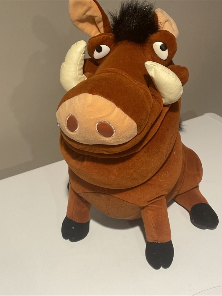Disney Pumbaa Plush With Grubs 17” Tall X 23” Long W/ Tail | eBay