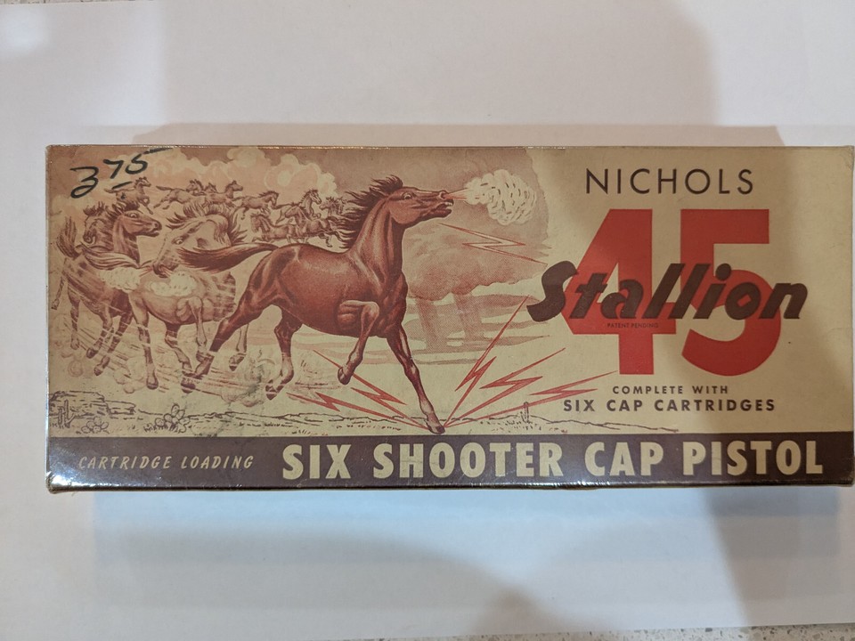 1950s Nichols Stallion 45 Antique Cap Gun and original box No. 45 | eBay