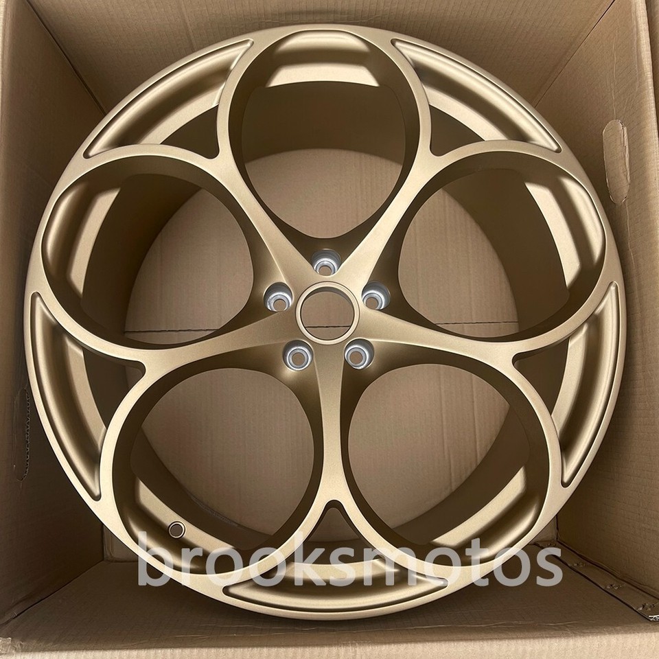 FOR ALFA ROMEO GIULIA 19" MATT BRONZE FORGED STAGGERED WHEELS RIMS 19X8 ...