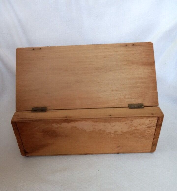 Vintage I Magnin Empty Wood Box - English Lemon Bath Size Soap Box ...