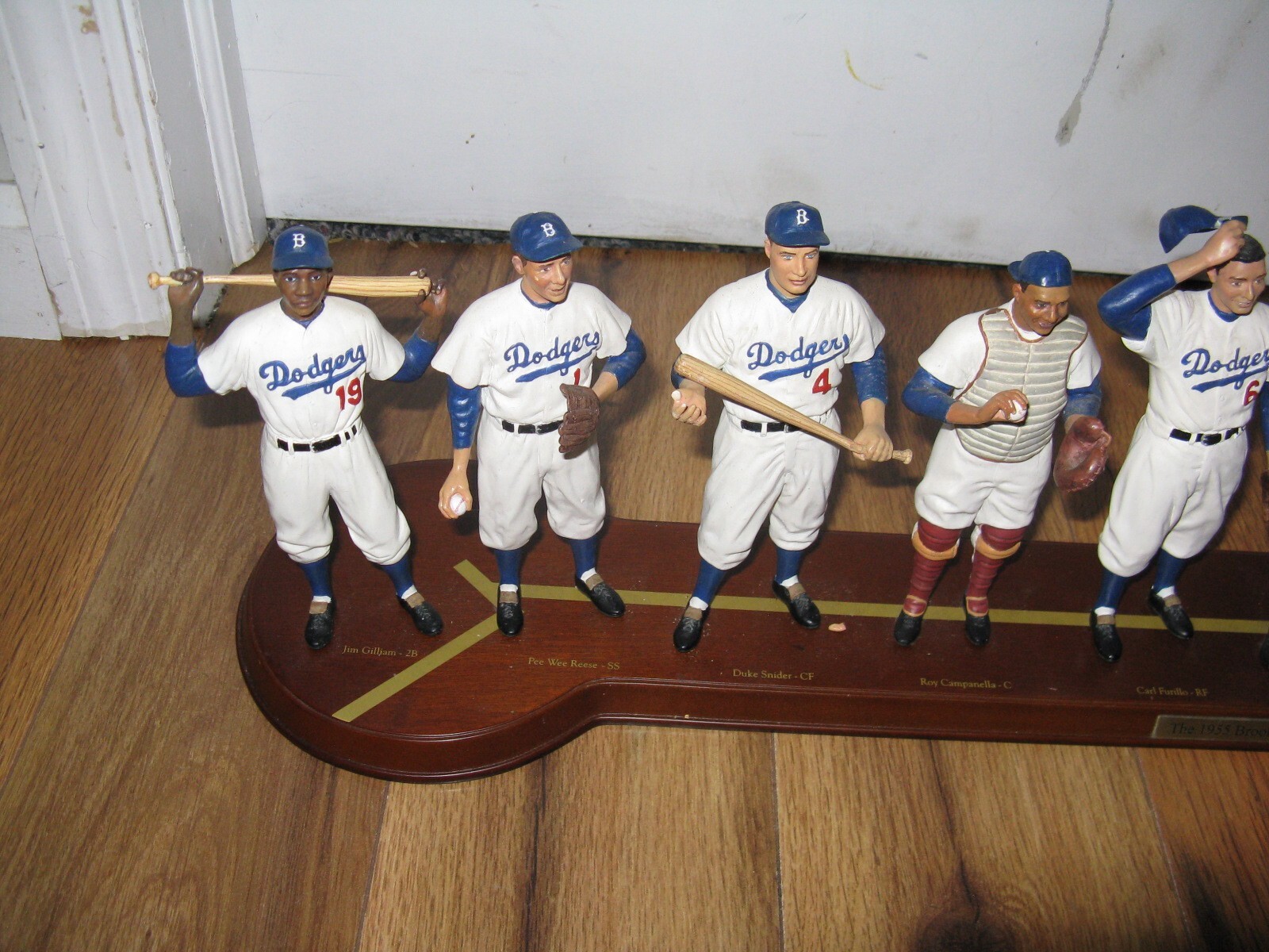 **READ** 1955 Brooklyn Dodgers World Series Danbury Mint Team Sculpture ...
