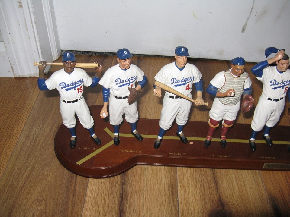 **READ** 1955 Brooklyn Dodgers World Series Danbury Mint Team Sculpture ...
