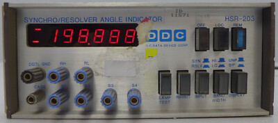 DDC HSR-203 Synchro and Resolver Angle Indicator - Powers On | eBay