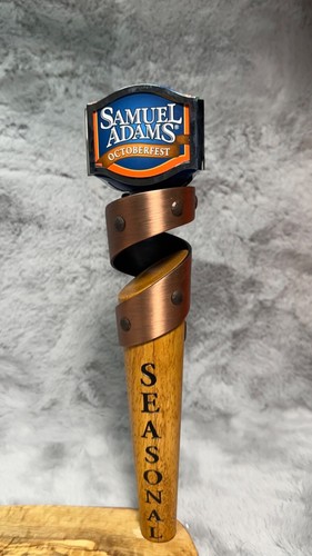 Samuel Adams Seasonal Draft Beer Tap Wood Handle October Fest Man Cave ...