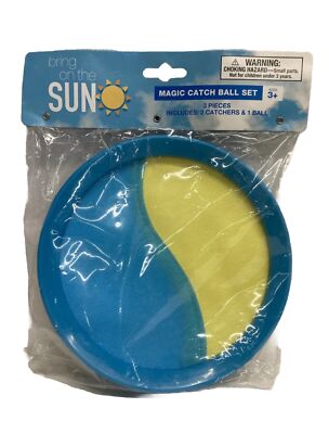 Paddle Magic Catch Ball Set Toss & Catch Sports Game 2 Paddles 1 Ball ...