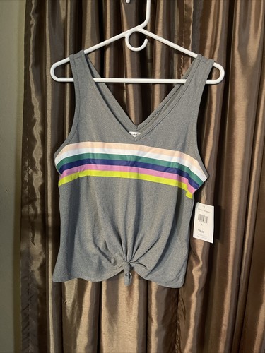 Ladies Gray Love Fire Tank Top Sz Large | eBay
