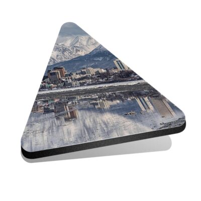 1x Triangle Fridge MDF Magnet Anchorage Alaska Mountains Snow Travel ...