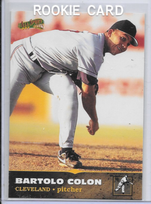 1996 Bartolo Colon Rookie Baseball Card #164 Cleveland Indians ...