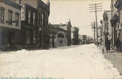 Water St. looking west, Shullsburg, WI Wisconsin (2)1908 RPPC Postcard ...