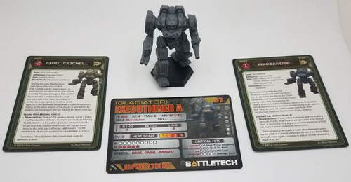 Battletech Clan Invasion - Executioner (Gladiator) *Mech & Cards* | eBay