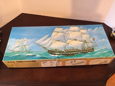 Vintage Sterling Models U.S.S. Constitution 24.5in Wood Ship Model Kit ...