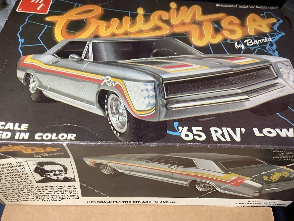 1/25 scale model car kit 65 Riviera Lowrider Door Mirrors And Lenses No ...