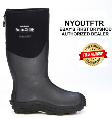 Dryshod Men's Size 11 Arctic Storm HI 15" Boot BLACK "Muck Style" ARS ...