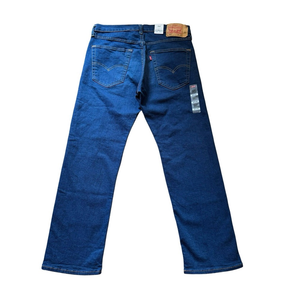 NEW LEVI'S Levis 501 MEN'S ORIGINAL FIT STRAIGHT LEG JEANS BUTTON FLY ...