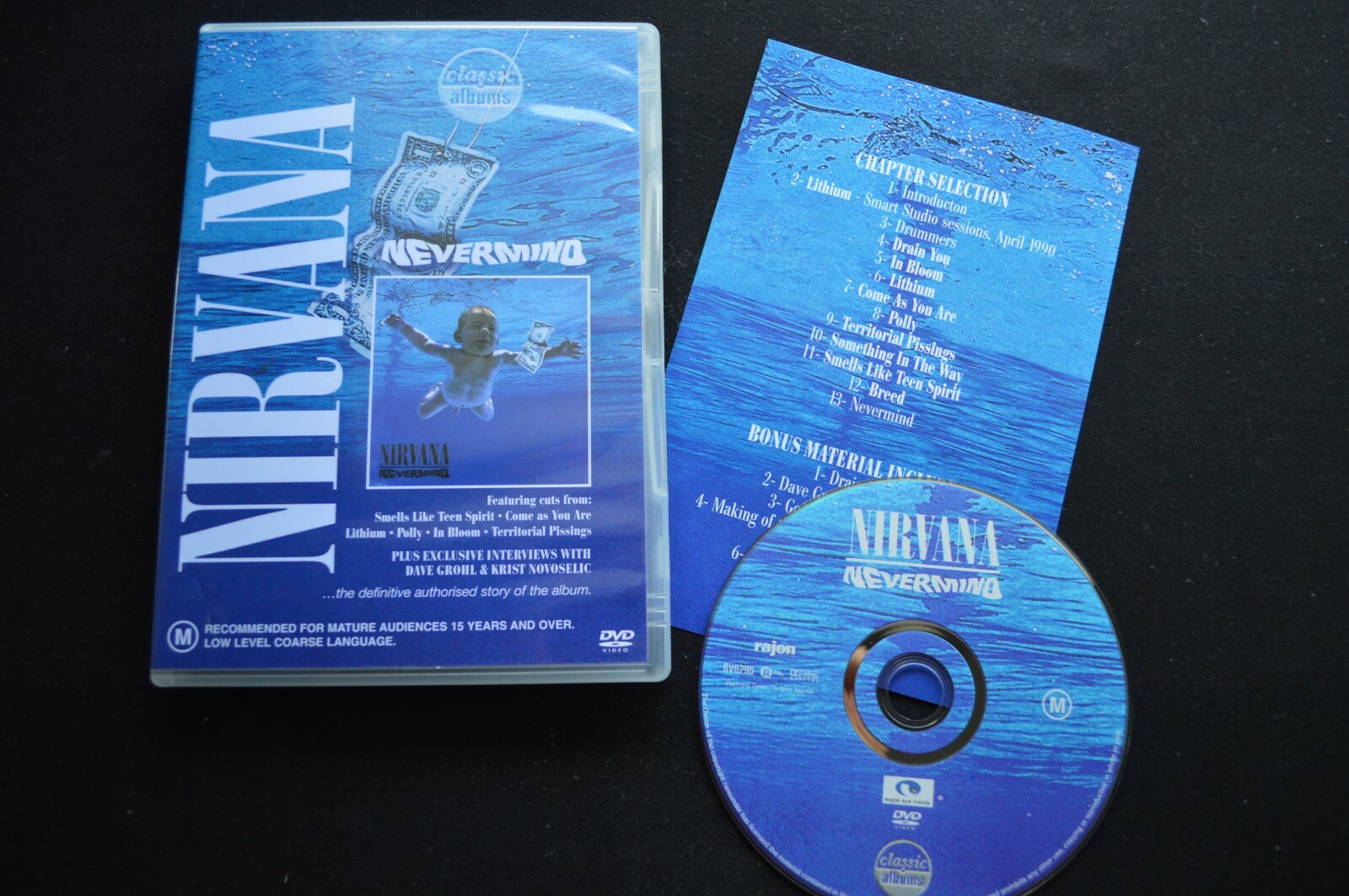 NIRVANA NEVERMIND RARE AUSTRALIAN CLASSIC ALBUMS REGION 4 PAL DVD ...
