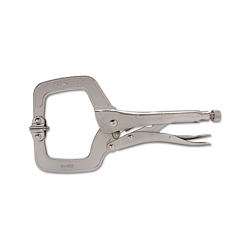Crescent Locking C-Clamp, Swivel Pads, Locking Grip, 11 Inches Long - 1 ...