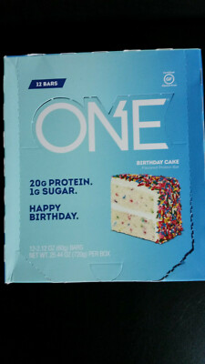 ONE Protein Bars Birthday Cake Flavored Bar, 2.12 oz. bars (12 Pack ...