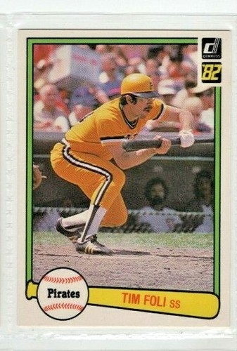 1982 Donruss Baseball Card # 376 Tim Foli - Pirates | eBay