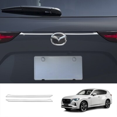 For Mazda CX60 CX-60 Accessories Chrome Rear Tail Trunk Lip Molding ...