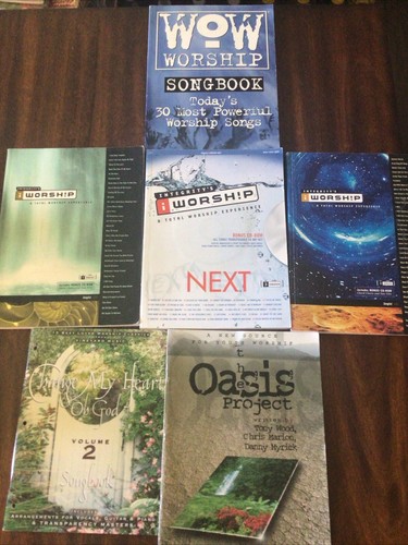 Lot of 6 Praise & Worship Songbooks Integrity Worship Wow Worship Oasis ...