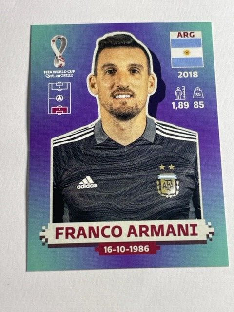 Panini FIFA WM 2022 World Cup Qatar Sticker Argentina ARG4 Franco ...