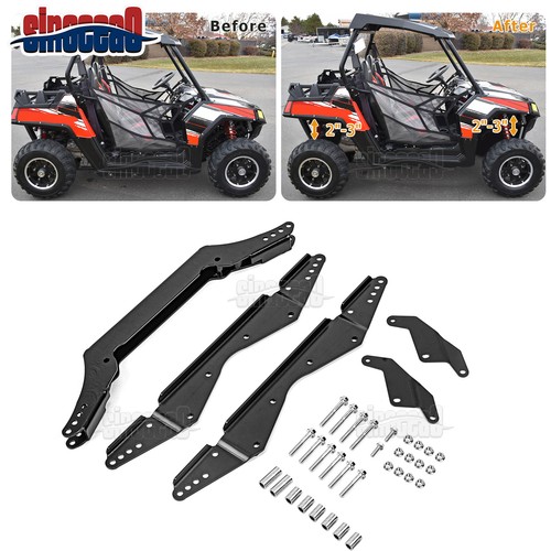 Riser 2-3" Full Rise Lift Kit Adjust Leveling Fit 2009-2014 Polaris RZR ...