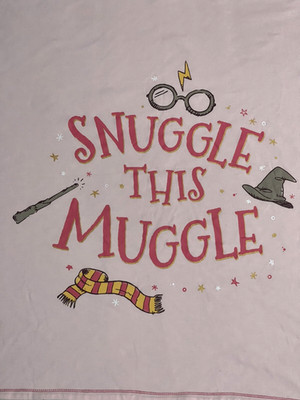 Harry Potter Pink Baby Blanket Snuggle This Muggle Owls 30"x27 ...