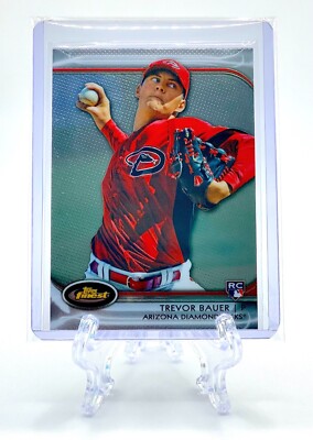 TREVOR BAUER 2012 Topps Finest #92 ARIZONA DIAMONDBACKS ROOKIE CARD RC ...