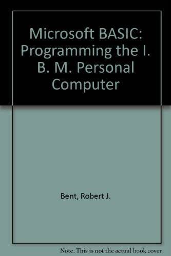 Microsoft BASIC: Programming the I B M Personal Computer (BrooksCole - GOOD 9780534047702 | eBay