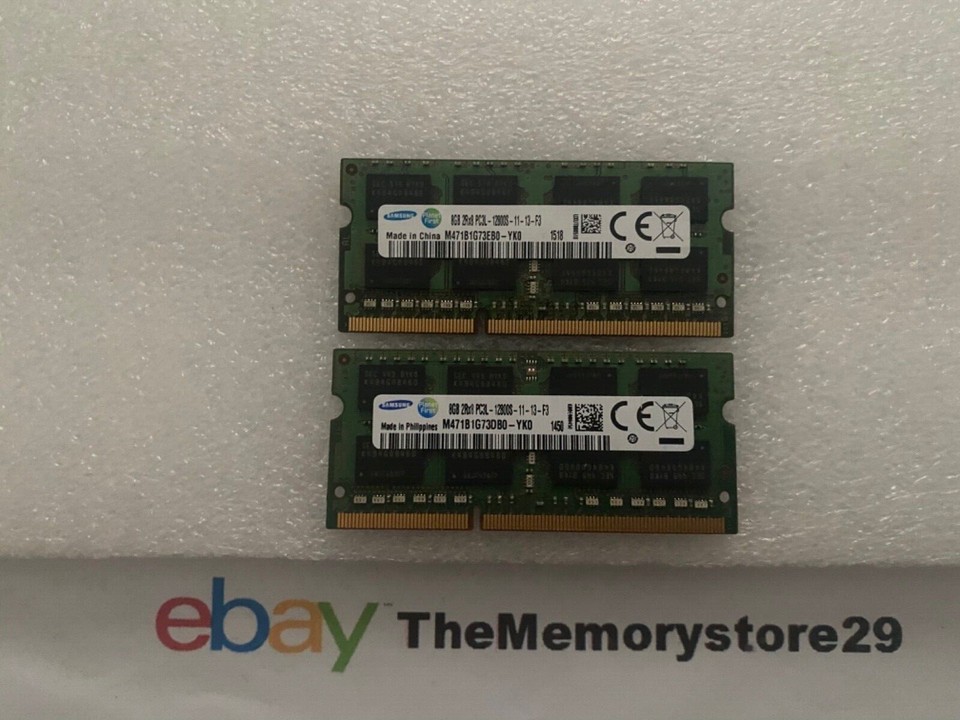 8GB 16GB 32GB DDR3L PC3-12800 1600MHz Laptop DDR3 Memory RAM 204 Pin ...