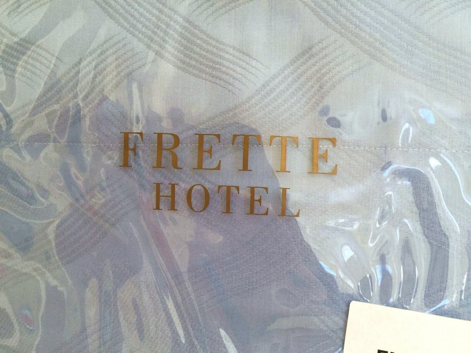 FRETTE ITALY Hotel Collection EURO SHAM RIVIERA BLUE 100% Cotton 26"x26 ...